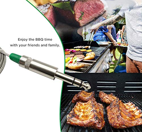 Replacement Parts High-Temperature Meat Temperature Probe Compatible with Green Mountain Grill/GMG Pellet Grills, Works with Jim Bowie Choice, Daniel Boone Choice & Davy Crockett Grills