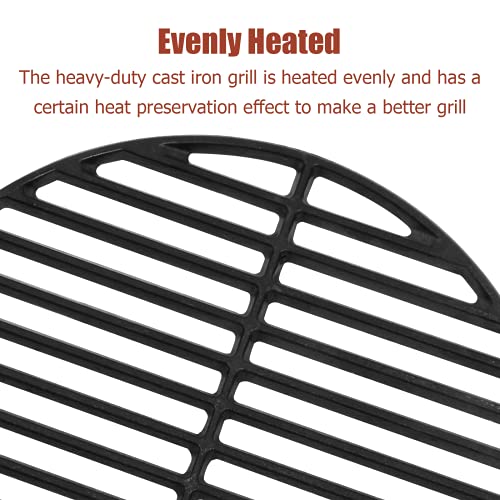 OLIGAI Cast Iron Cooking Grate,Cooking Grids Grates for Small and Minimax Big Green Egg,Round Grill Grate Replacement for Big Green Egg,13 Inch Cast Iron Grates