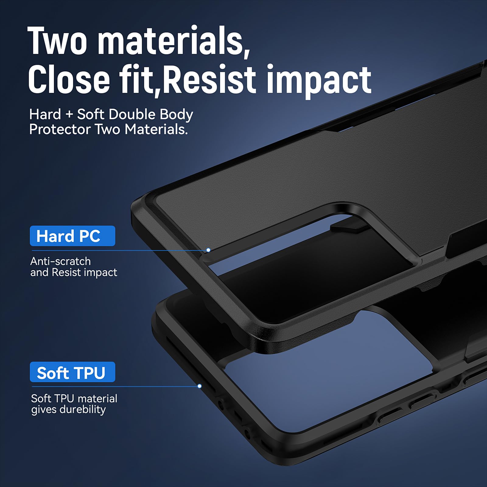 for Samsung Galaxy S21 Ultra Case, S21 Ultra Case with Screen Protector,[Military Grade Drop Tested] Heavy-Duty Tough Rugged Shockproof Protective Phone Case for Galaxy S21 Ultra 6.8 inch (Black)