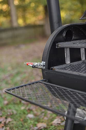 LavaLock® clamps compatible with Oklahoma Joe's Smoker Lid Latch Kit for Longhorn, Highland, 3 in 1 cook chamber lid 2 pack