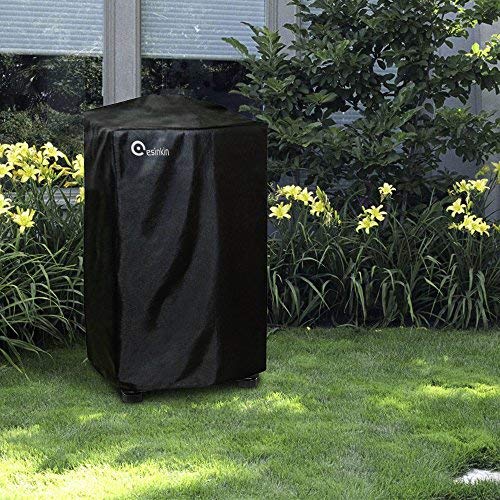 Esinkin 30-Inch Electric Smoker Cover for Masterbuilt Electric Smoker , Dust UV Durable Waterproof and Conveninet , Black