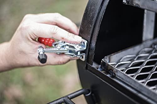 LavaLock® clamps compatible with Oklahoma Joe's Smoker Lid Latch Kit for Longhorn, Highland, 3 in 1 cook chamber lid 2 pack