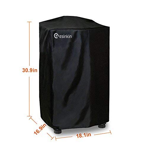 Esinkin 30-Inch Electric Smoker Cover for Masterbuilt Electric Smoker , Dust UV Durable Waterproof and Conveninet , Black