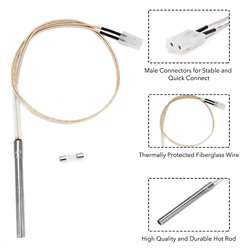 Stanbroil Grill Igniter Replacement for Pit Boss, Durable Hot Rod Ignitor with Fuse