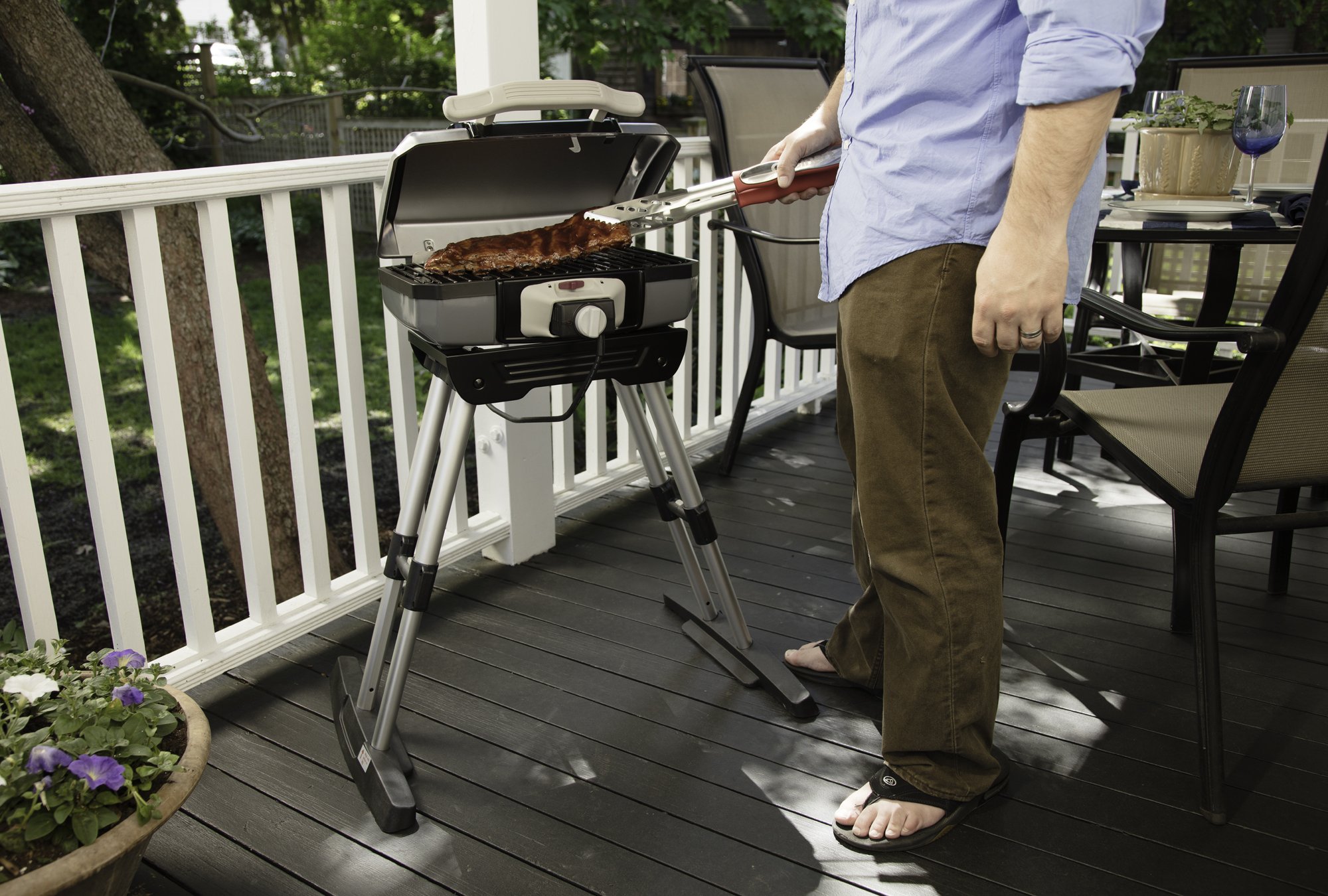 Cuisinart CGS-134 Grilling Tool Set with Grill Glove, Red (3-Piece)