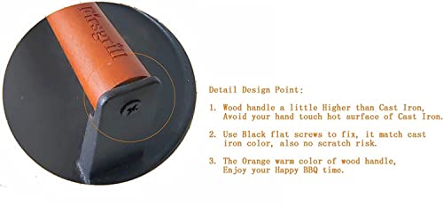 Firsgrill Burger Press 7.08" Round & 8.3‘’X4.3”Rectangle Heavy-Duty Cast Iron Smash Meat Steak With Wood Handle for Blackstone Camp chef Pitboss Weber Treager Griddle Grills (Round & Rectangle)