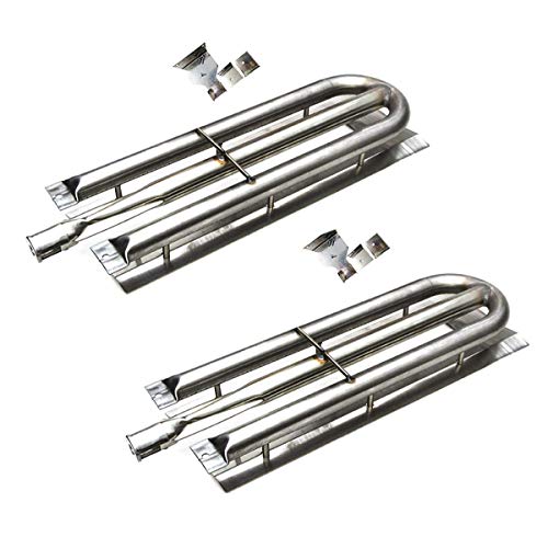 Htanch SA5481(2-Pack) 21 7/8" Stainless Steel Viking Grill Burner Replacement for Viking 316-911, VGBQ 30, VGBQ 41, VGBQ 53 in T Series, VGBQ030-2T, VGBQ300-2RT/E, VGBQ3002RE, VGBQ3002RE1, VGBQ3002RT