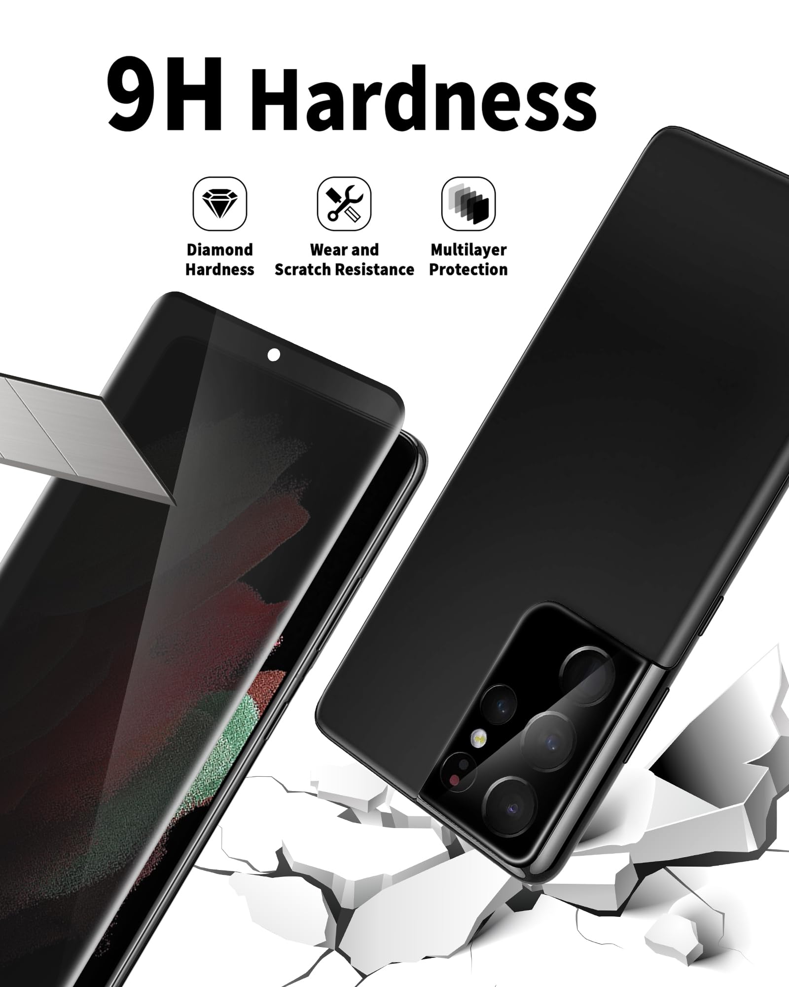 Corefyco Direct Samsung Galaxy S21 Ultra Tempered Glass Privacy Screen Protector