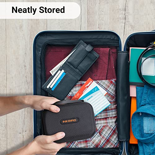6.7x4.7x3 Inch Carrying Case for Grill Thermometer IBT-4XS, IBBQ-4T, IBT-4XC,IBT-4XP, INKBIRD Hard Drive Protective Carrying Case, EVA Storage Case for Thermometer ThermoPro & Soraken & Weber
