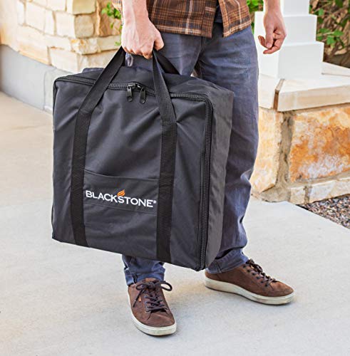 Blackstone Tabletop Griddle Carry Bag – Fits 17 Inch Tabletop Griddle – Portable BBQ Grill Griddle Carry Bag for Travel - 600D Heavy Duty Weather-Resistant Cover Accessories – 5076