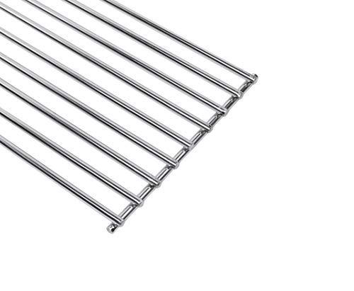 LS'BABQ Replace Parts 4-Pack Stainless Steel BBQ Grill Grates for Bull Most Models 19.25" x 7.5" OEM 16517,Steer Premium 69008,69009, Lonestar Select 87048,87049, 7 Burner Premium 18248,18249