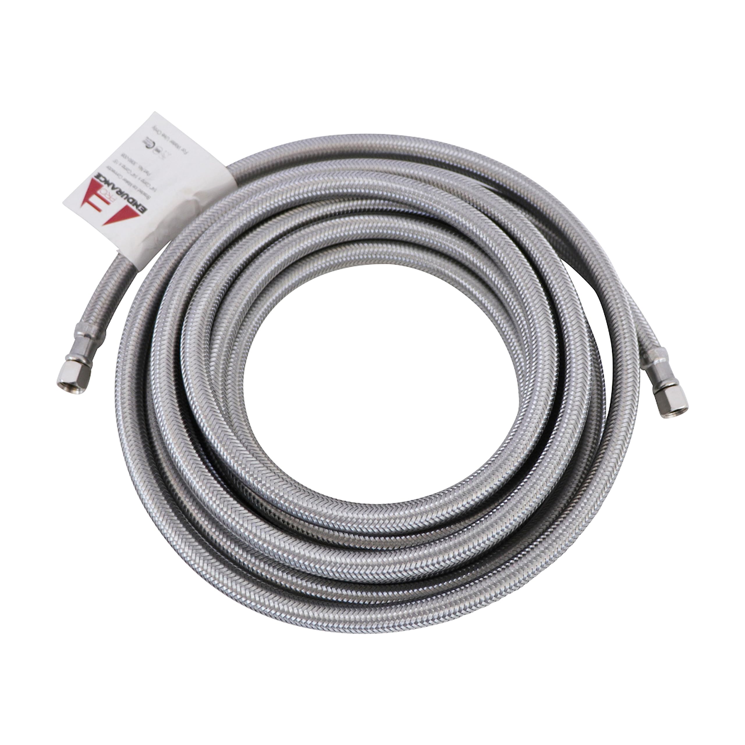 KITCHEN BASICS 101 WR30X10093 Ice Maker Kit Replacement for GE Refrigerator & 15 ft Universal Ice Maker Flexible Braided Stainless Steel Water Supply Hose Connector, 1/4 x 1/4 Compression Fittings