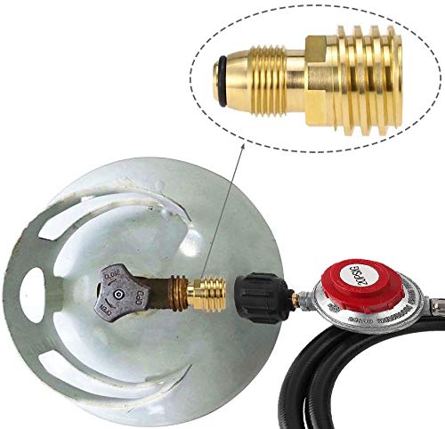 YOUHO Propane Tank Adapter Converts POL LP Tank Service Valve to QCC1 / Type1 Hose or Regualtor - Old to New qcc1 Propane Fitting