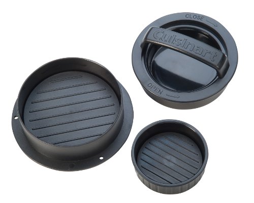 Cuisinart CSBP-100 3-in-1 Stuffed Burger Press, Black