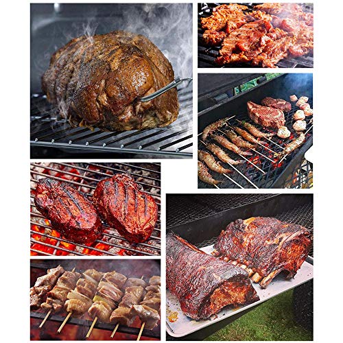 Smoker Box for BBQ Grilling Wood Chips, Stainless Steel Smoking Box Non-Warp for Barbecue, Best Grill Accessories for Charcoal Grill and Gas Grill with Large Capacity