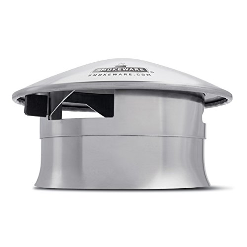 SmokeWare Vented Chimney Cap – Compatible with The Big Green Egg, Stainless Steel Replacement Accessory