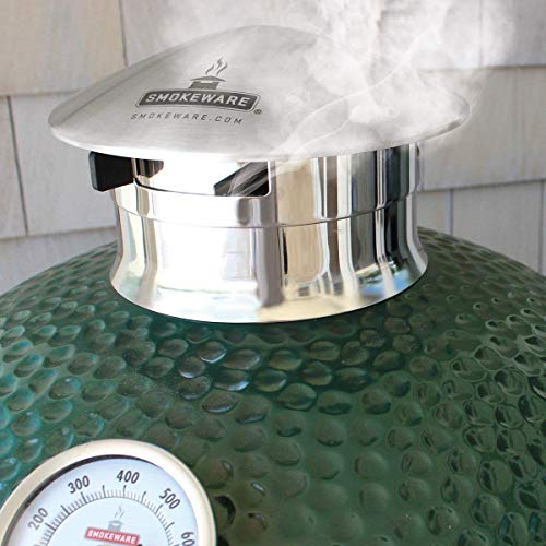 SmokeWare Vented Chimney Cap β Compatible with The Big Green Egg, Stainless Steel Replacement Accessory