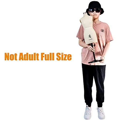 lavandeform Half Scale Dress Form Pro Size 8 detailed mini version of mannequin（Not Adult Full Size Fully Pinable Dressmaker Dummy.1/2 Female Mannequin for Pattern Making (Beige, 8)