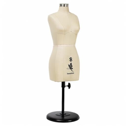 lavandeform Half Scale Dress Form Pro Size 8 detailed mini version of mannequin（Not Adult Full Size Fully Pinable Dressmaker Dummy.1/2 Female Mannequin for Pattern Making (Beige, 8)