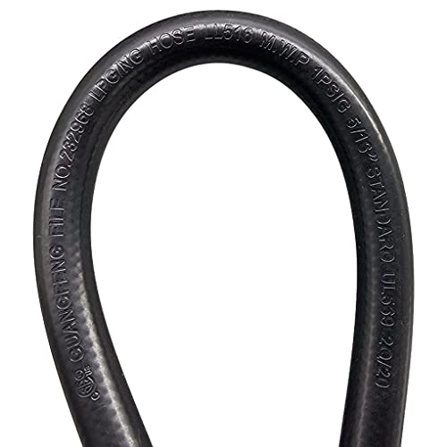 MCAMPAS 12FT RV Propane Quick Connect Hose with Propane Elbow Adapter for Blackstone 17"/22" Griddles