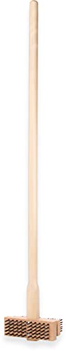 Carlisle FoodService Products Stainless Steel Double Broiler King Grill Brush with Handle, 48 Inches