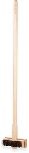 Carlisle FoodService Products Stainless Steel Double Broiler King Grill Brush with Handle, 48 Inches