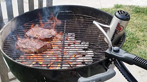BBQ Dragon Charcoal Starter and Grill Lighter Fan Bundle Chimney of Insanity Charcoal Starter - The Fastest and Easiest Charcoal Chimney Starter for BBQ Grills
