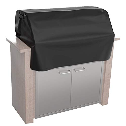 37 inch Grill Hood Cover Island BBQ Built-in Grill Top Cover Oslimea Heavy Duty Waterproof Barbecue Gas Grill Cover Island Grill Head Cover, Fits Most Grills