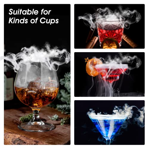 WQOE Cocktail Smoker Kit with Torch – 6 Flavors Wood Chips, Old Fashioned Smoker Kit for Infuser Whiskey, Cocktail, Bourbon, Whiskey Gifts for Men, Dad, Husband(No Butane)