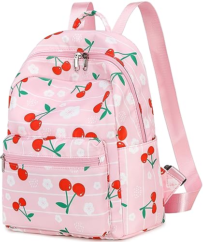CAMTOP Mini Backpack Girls Teens Cute Cherry Small Backpack Purse Casual Travel School Bag