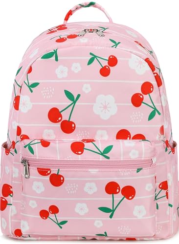 CAMTOP Mini Backpack Girls Teens Cute Cherry Small Backpack Purse Casual Travel School Bag