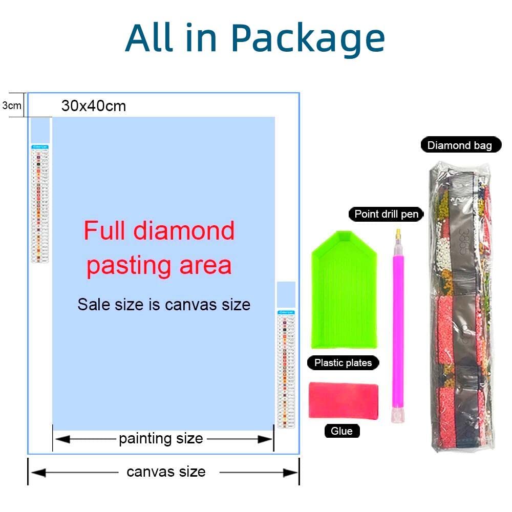 Diamond Art Painting Kits for Adults Sun and Angel Wing Round Full Drill DIY 5D Diamond Art Easy for Beginner Gems Cross Stitch Mosaic Craft Hobby Wall Art for Home Decor 30x40cm