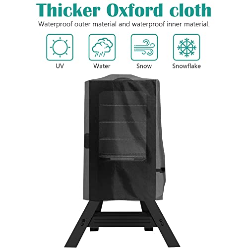 EasiBBQ Universal Leg Extension Kit and Cover Bundle for Masterbuilt 30-inch Digital Electric Smoker. Compatible with Digital Electric Smokers Part Numbers: MB20071117 MB20101114 MB20070421 MB20070210