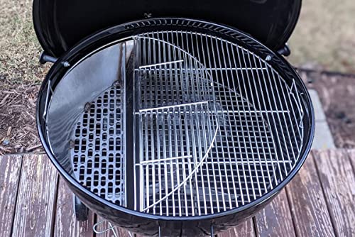 Slow 'N Sear SnS Grills 26" Stainless Steel Hinged Replacement Charcoal Cooking Grate