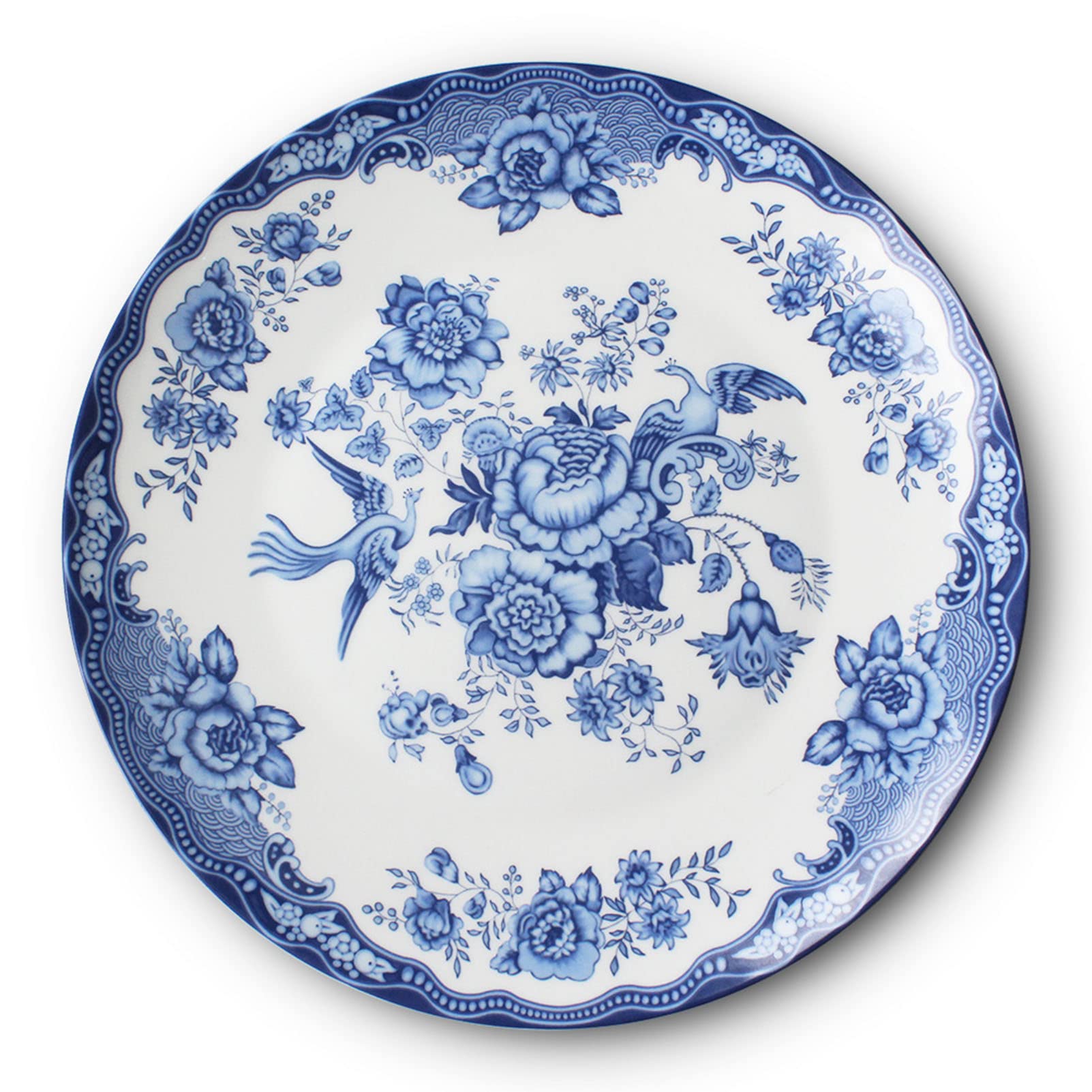 DUDSME Dinnerware Set Ceramic Kitchen Dinner Set Service for 4/6/8 People Coffee Set Bone China Tableware Combination Sets with Dinner Plates Salad Plates Coffee Cups and Saucers Bowl 40 (Size : 40 P