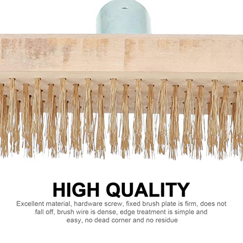 Moss Removal Brush Roof Brush: Moss Cleaner Wire Brush Decking Cleaner Remover for Cracks Flagstone Concrete Pavements Bricks Hoe