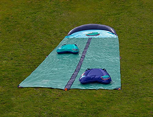 TEAM MAGNUS 18ft XL Slip and Slide - Heavy Duty Inflatable Slide with Central Sprinkler and XL Crash Pad