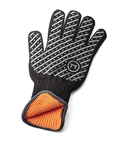 Outset Professional High Temperature Heat Deluxe Grill Glove, Small/Medium