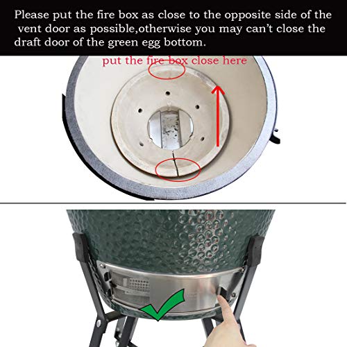 Ash Tool Slid Out ash Drawer Stainless Steel for Large Big Green Egg Green Egg Replacement Parts ash Clean Tool