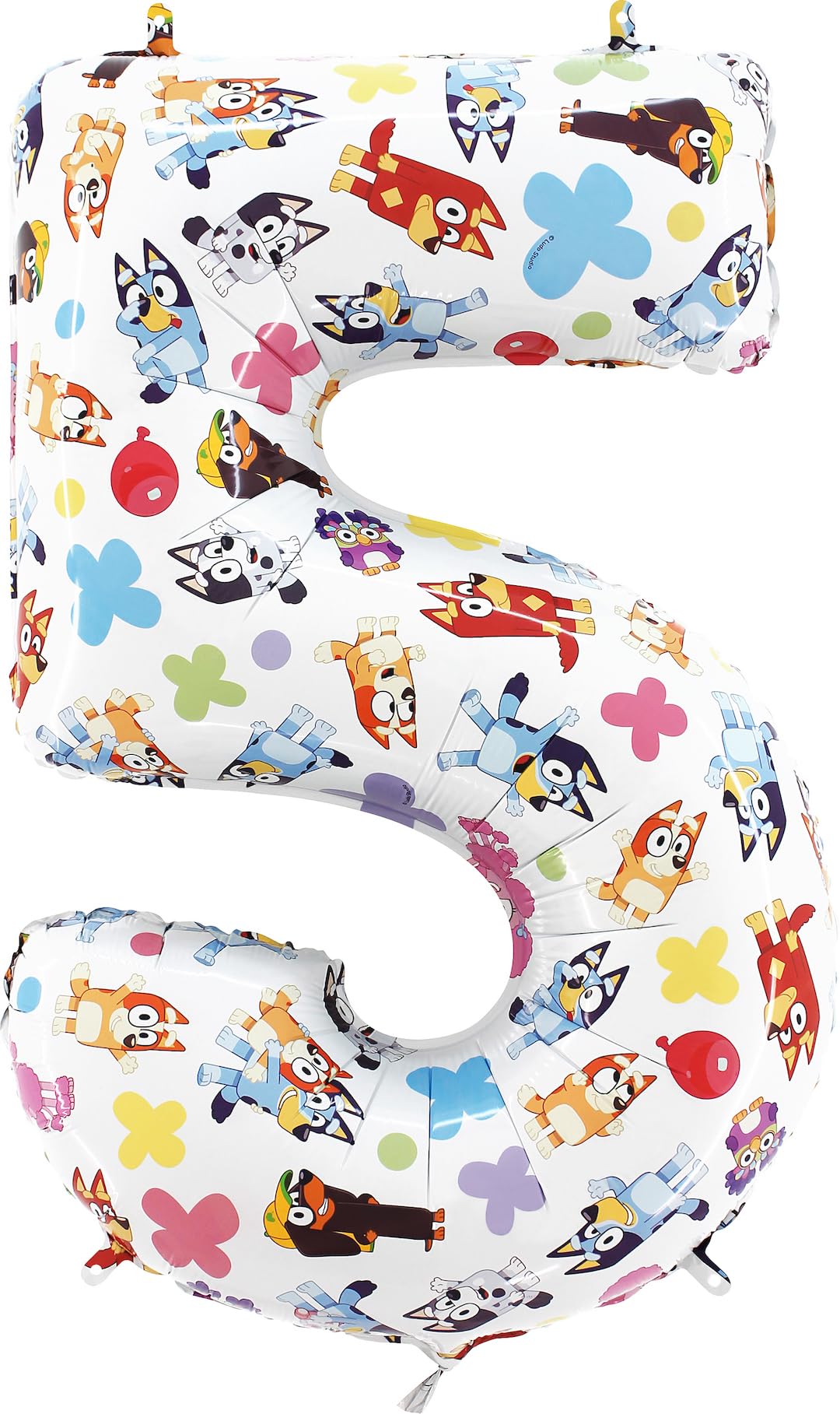 Toyland® 26 Inch Bluey & Bingo Number Foil Balloon - Kids Party Balloons - Number 1-5 Available