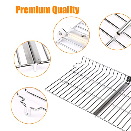 Hisencn Grill Warming Rack for Char Griller 5050 3001 5650 5072 3008 Stainless Steel Warming Rack Replacement for Gas & Charcoal Grill Char-Griller 5050 5650