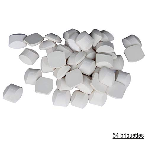 Hongso Gas Grill Ceramic Briquettes for Turbo Classic Elite and Nexgrill Models, 54-Piece Barbecue briquettes Gas Grill Stones, CRCB54
