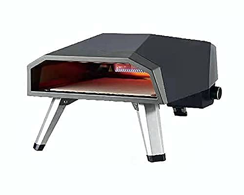 Outdoor Pizza Oven Gas Pizza Oven Portable Outside Ovens - Foldable Feet with Propane Gas Regulator and Hose, Pizza Peel, Stone. 12'' Pizza Maker for Outdoor Cooking