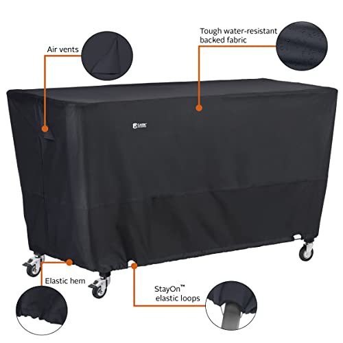 Classic Accessories,55-992-040401-EC, Water-Resistant 63 Inch Flat Top Griddle Cover,Black,Large