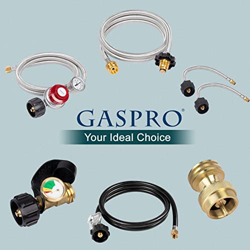 GASPRO Propane Refill Adapter, Fill 1 Pound Bottles from 20lb Tank, Easy to Use, Solid Brass