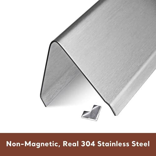 QuliMetal 65054 Warming Rack, 304 Stainless Steel Flavor Bars and 304 Stainless Steel Grill Burner for Weber Genesis 300 Series (2011-2016)