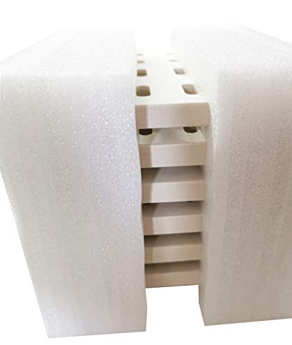 Homesicker 6-Pack Universal Replacement Heat Plate Flame Tamer, Ceramic Brick Flame Tamer, Ceramic Radiant Replacement for Galore Grand Turbo