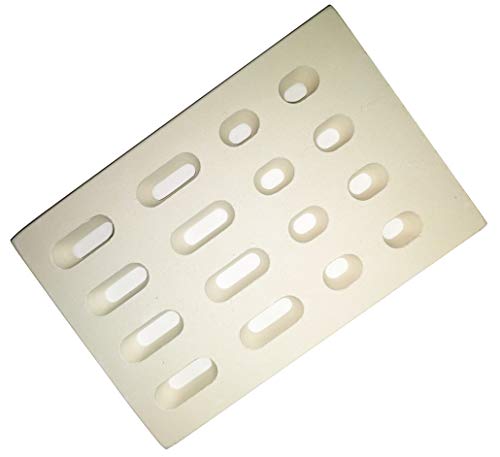 Homesicker 6-Pack Universal Replacement Heat Plate Flame Tamer, Ceramic Brick Flame Tamer, Ceramic Radiant Replacement for Galore Grand Turbo