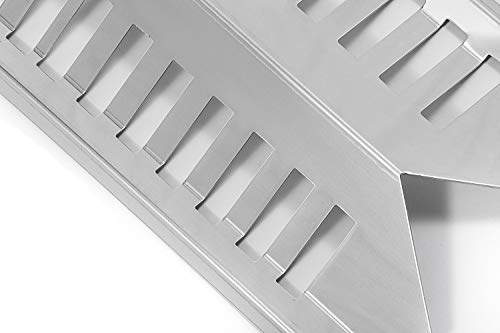 DcYourHome Grill Heat Plate Replacement for Select Broil-Mate 24025HNT 30030HNT and Master Forge 30030MSF, Stainless Steel Heat Tent Shield Plate for Select Fiesta Gas Grills
