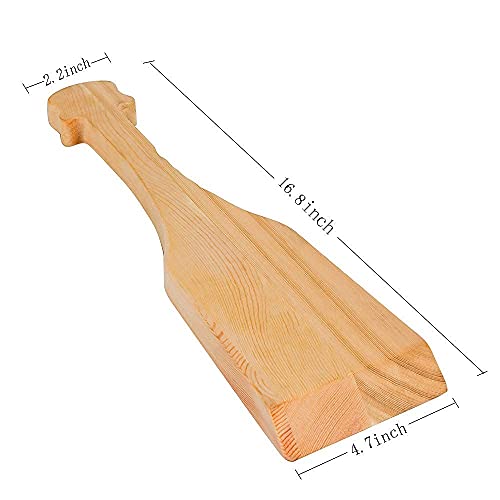 Wood Grill Scraper,Wooden Grill Cleaner Bristle Free,Wood Grill Brush BBQ Scrapers with Bottle Opener Natural Safe Cleaning Scraper for Top and Between Barbecue Grates